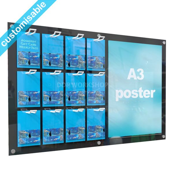 Acrylic Wall Mounted Gift Card Display 12 | Card Displays & Gift Displays